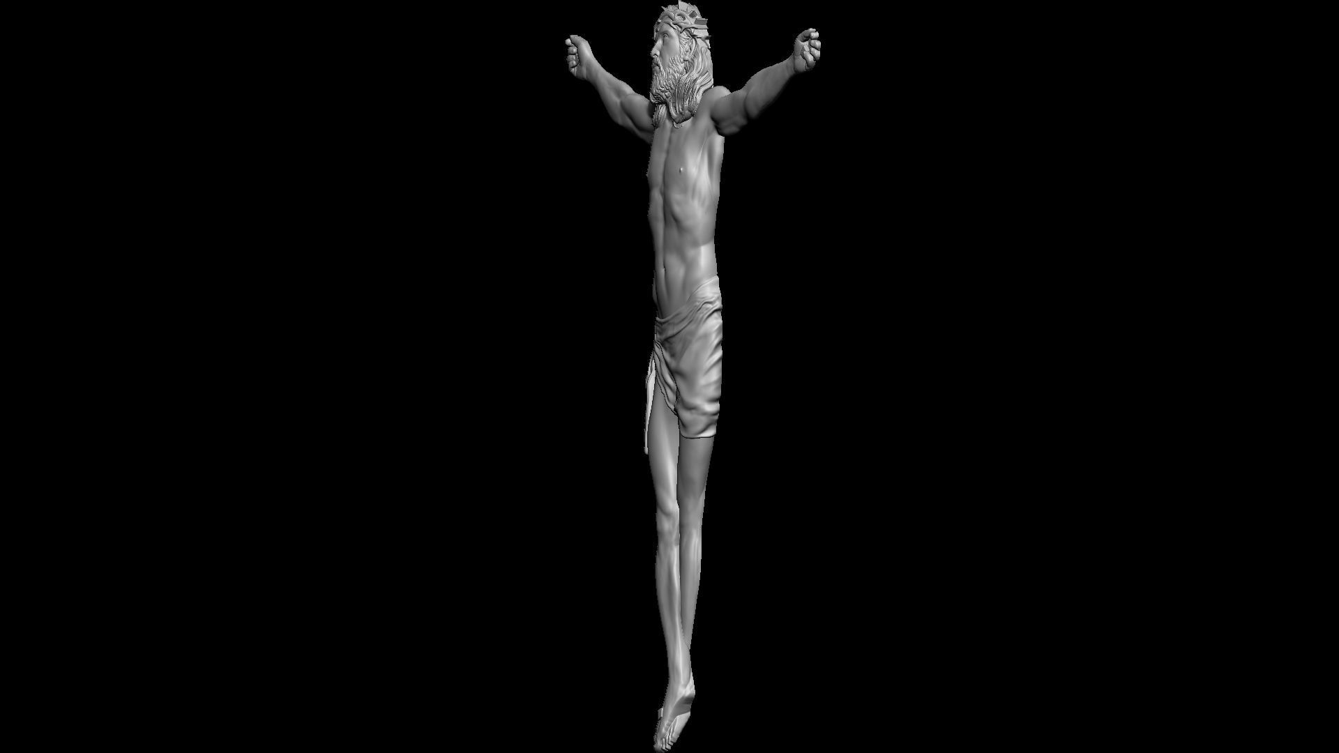 Crucifixion of Jesus Christ Cross Number 3 3D model 3D printable | CGTrader