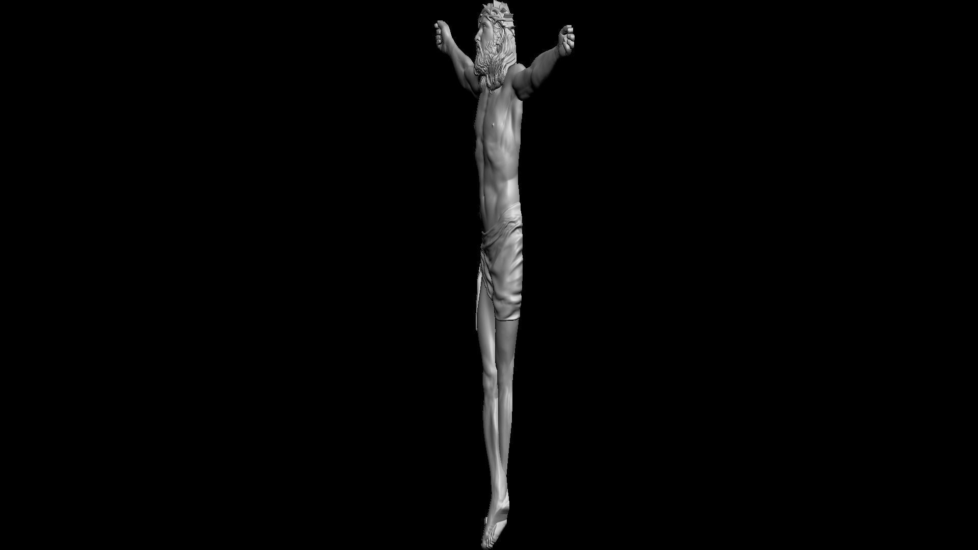 Crucifixion of Jesus Christ Cross Number 3 3D model 3D printable | CGTrader