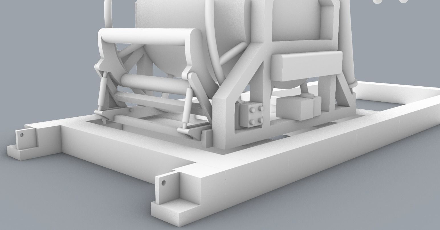 PM Lamor Umbilical Hose Reel LUT 3D model 3D printable | CGTrader