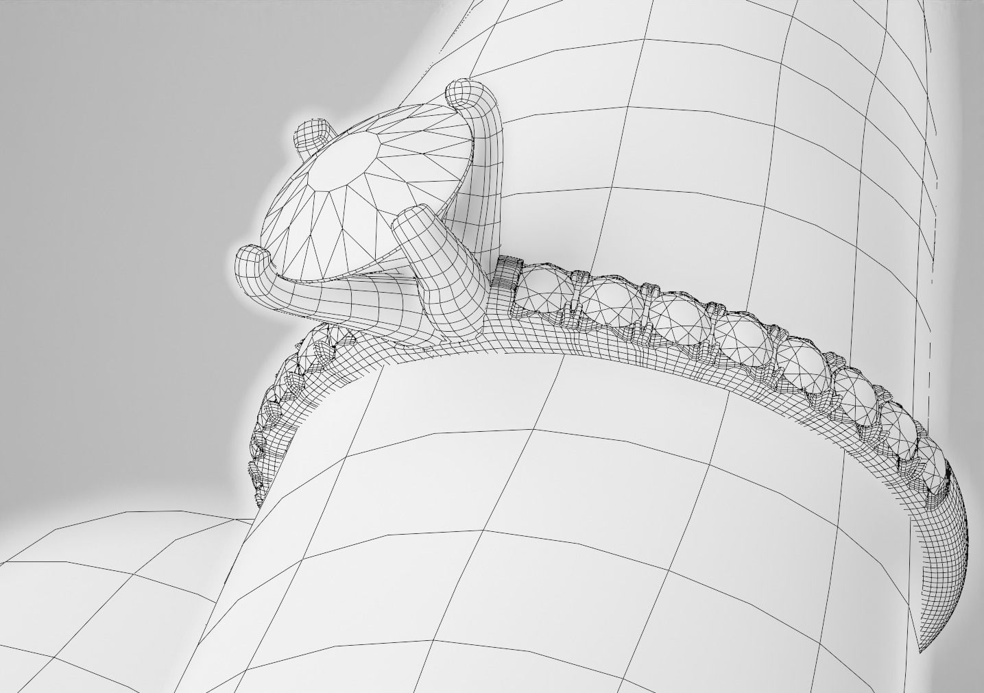 Luxurious Diamond Ring 3D Model 3D model | CGTrader