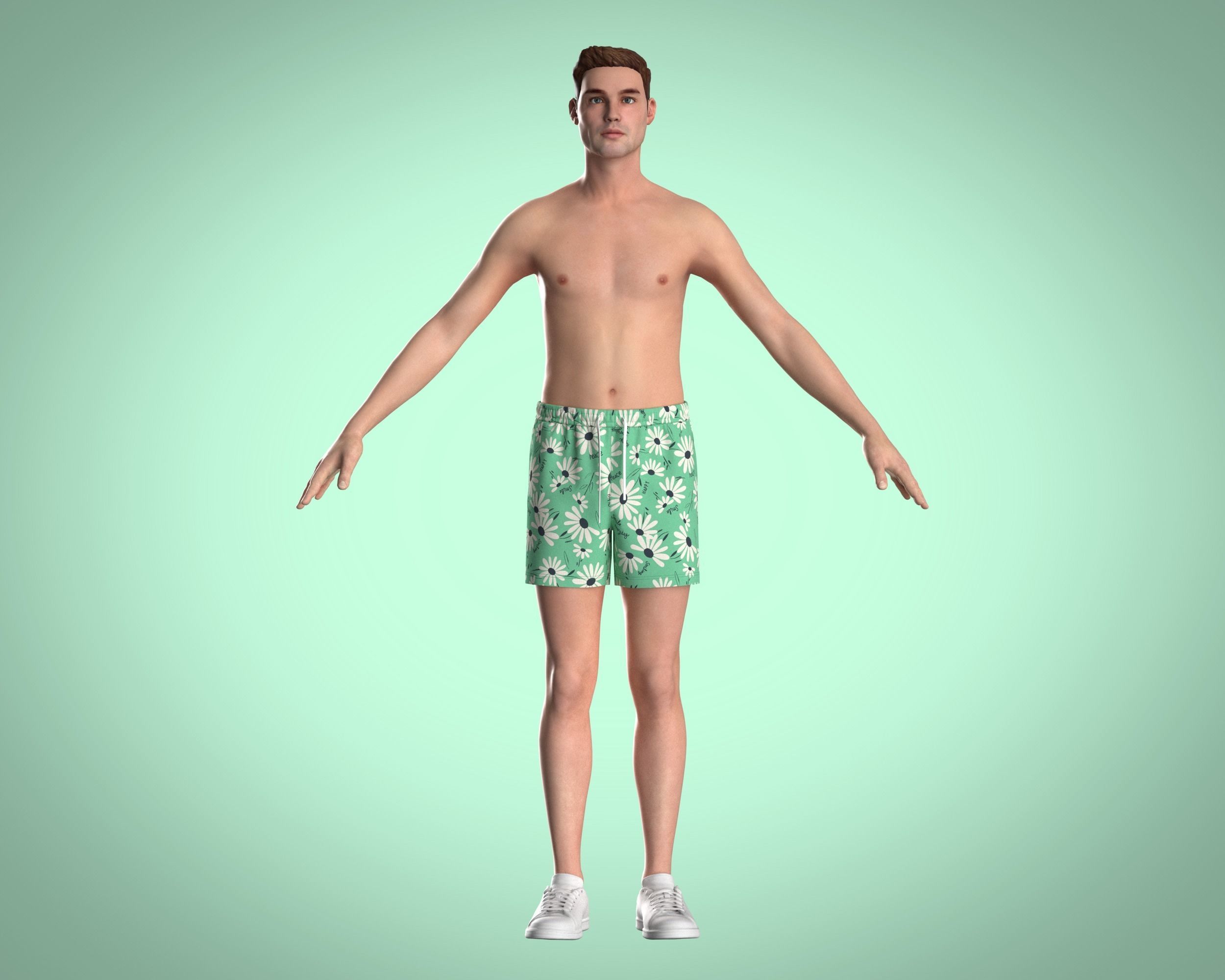 Mens Shorts Pant-Summer 3D model | CGTrader