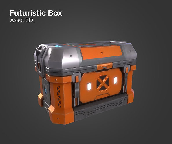 Futuristic Box free VR / AR / low-poly 3D model | CGTrader