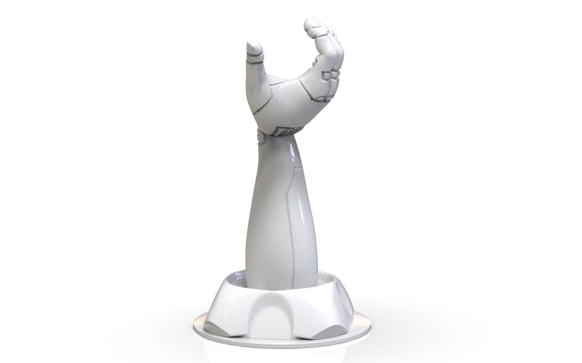 Cyberhand Game Controller Holder 3D model 3D printable | CGTrader