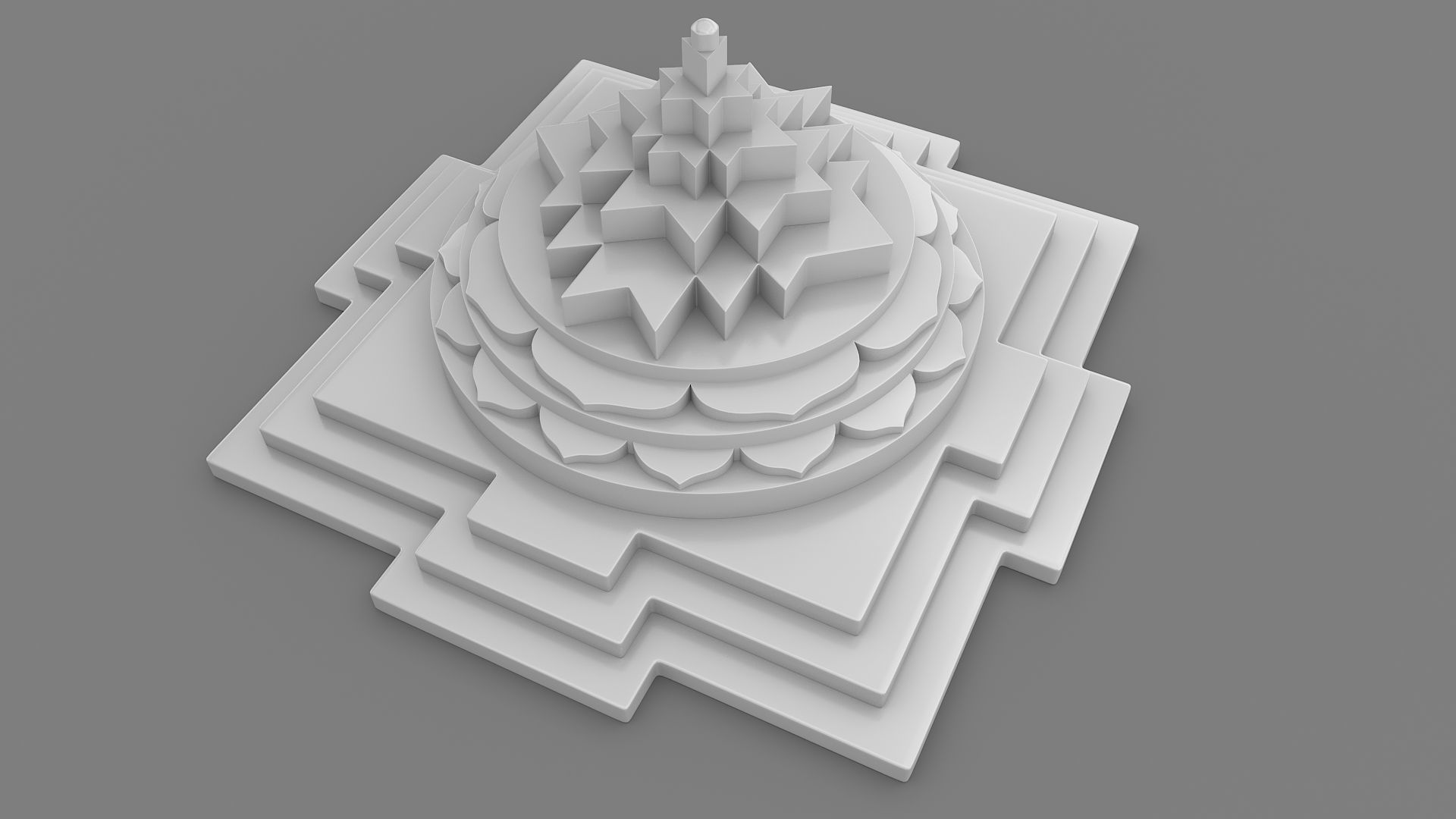 Shanti Yantra 3D model 3D printable | CGTrader