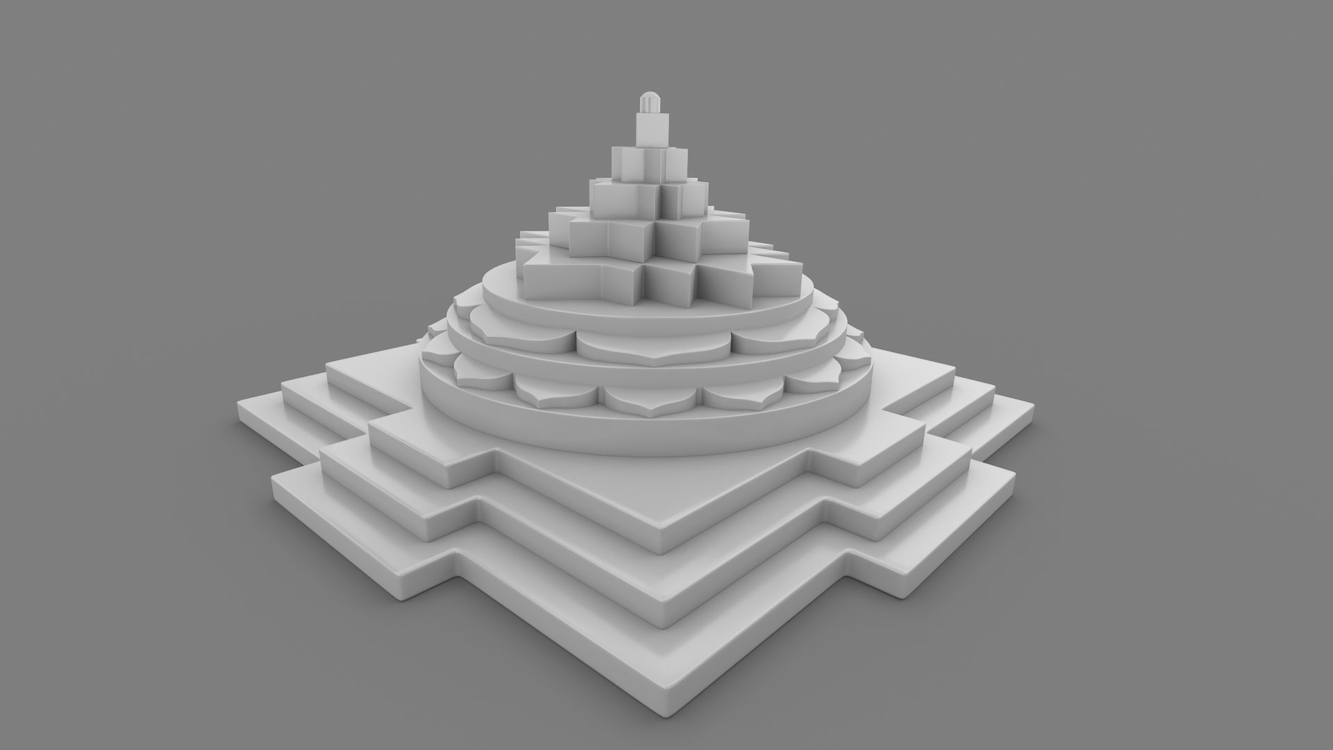 Shanti Yantra 3D model 3D printable | CGTrader