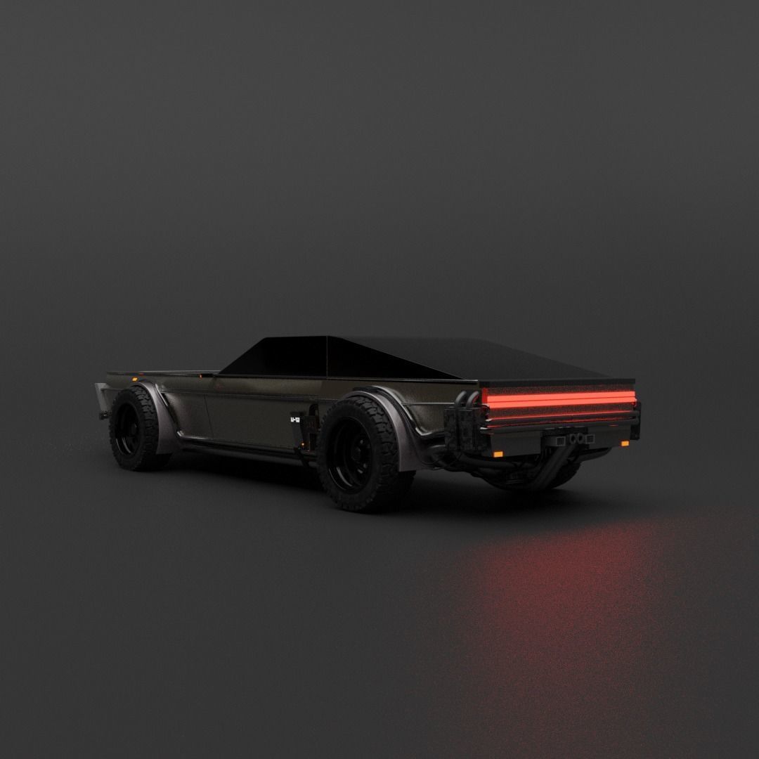 SCI-FI MUSCLE CAR 3D model | CGTrader