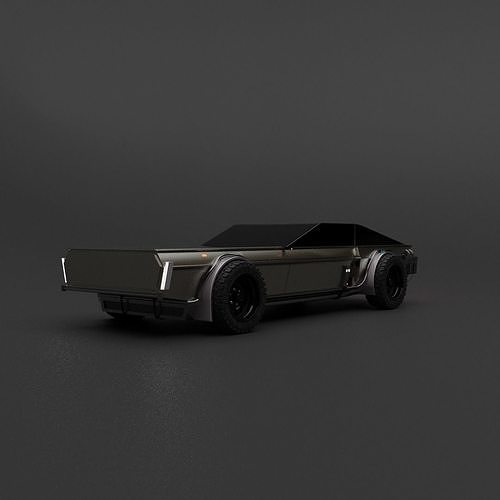 SCI-FI MUSCLE CAR 3D model | CGTrader
