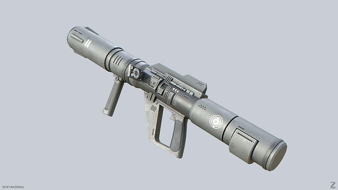 3D model Scifi bazooka VR / AR / low-poly | CGTrader