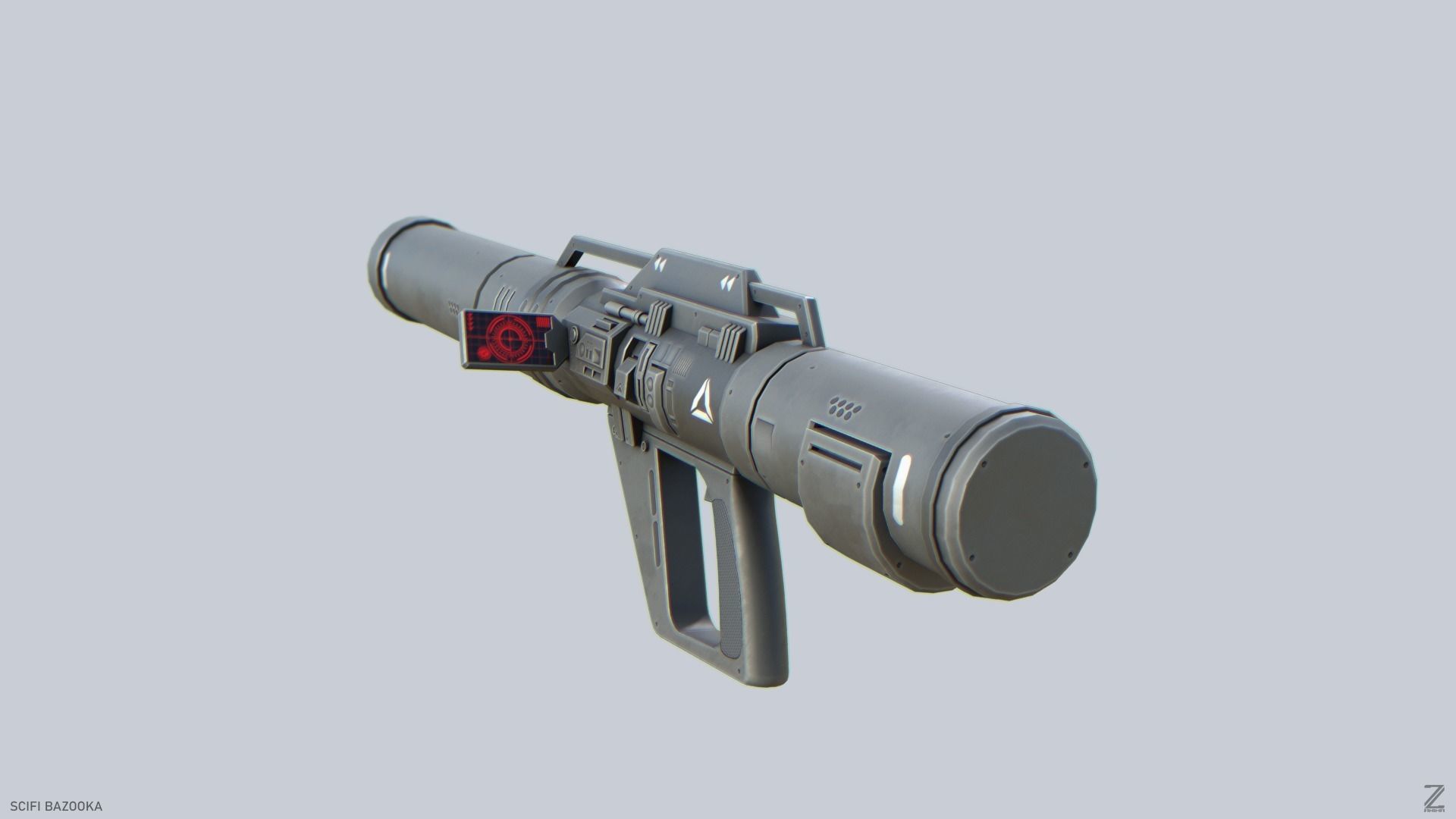 3D model Scifi bazooka VR / AR / low-poly | CGTrader