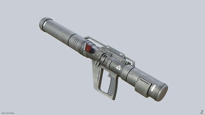 3D model Scifi bazooka VR / AR / low-poly | CGTrader