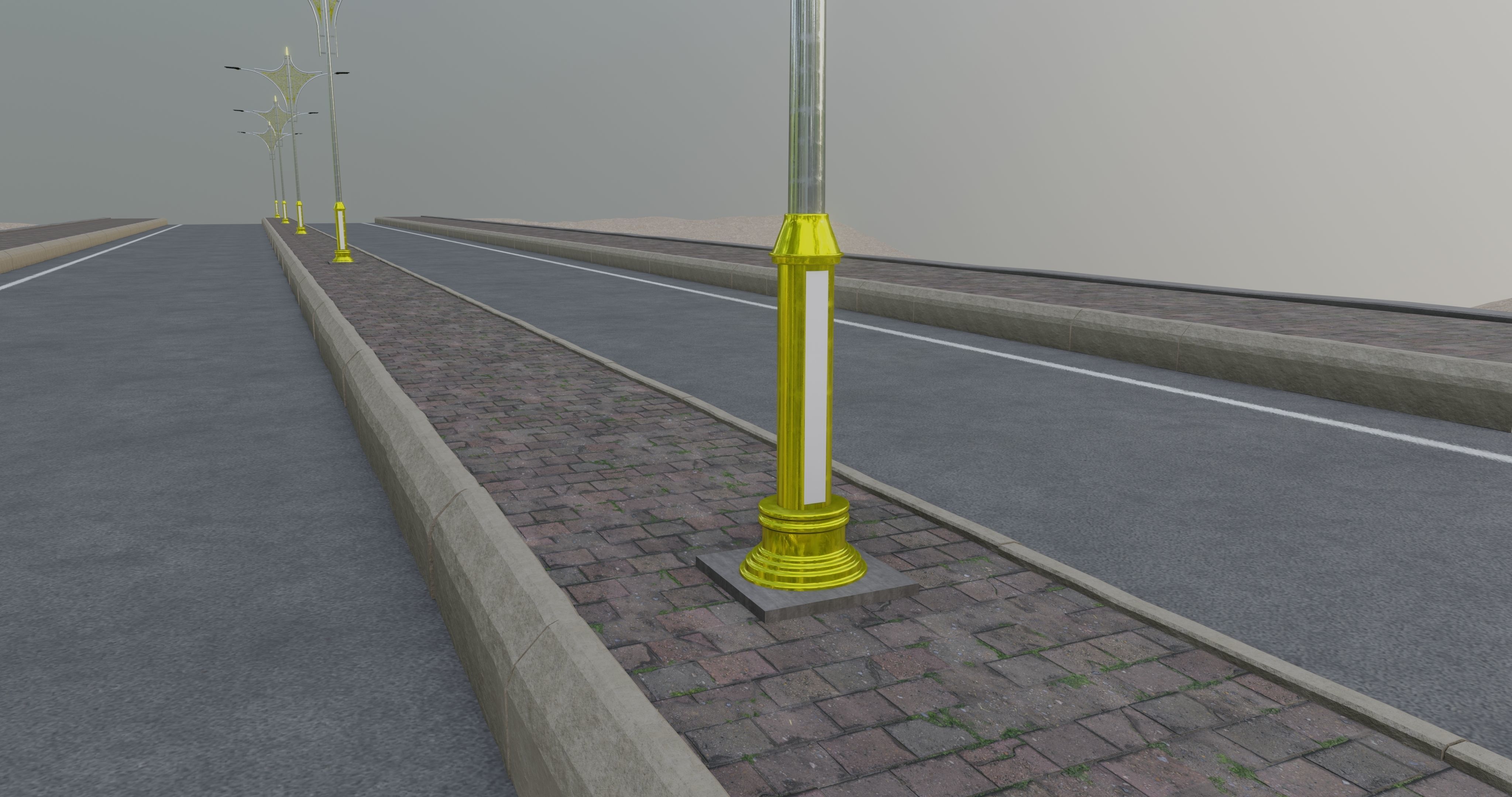 Decorative Lighting Pole Type-2 3D model | CGTrader