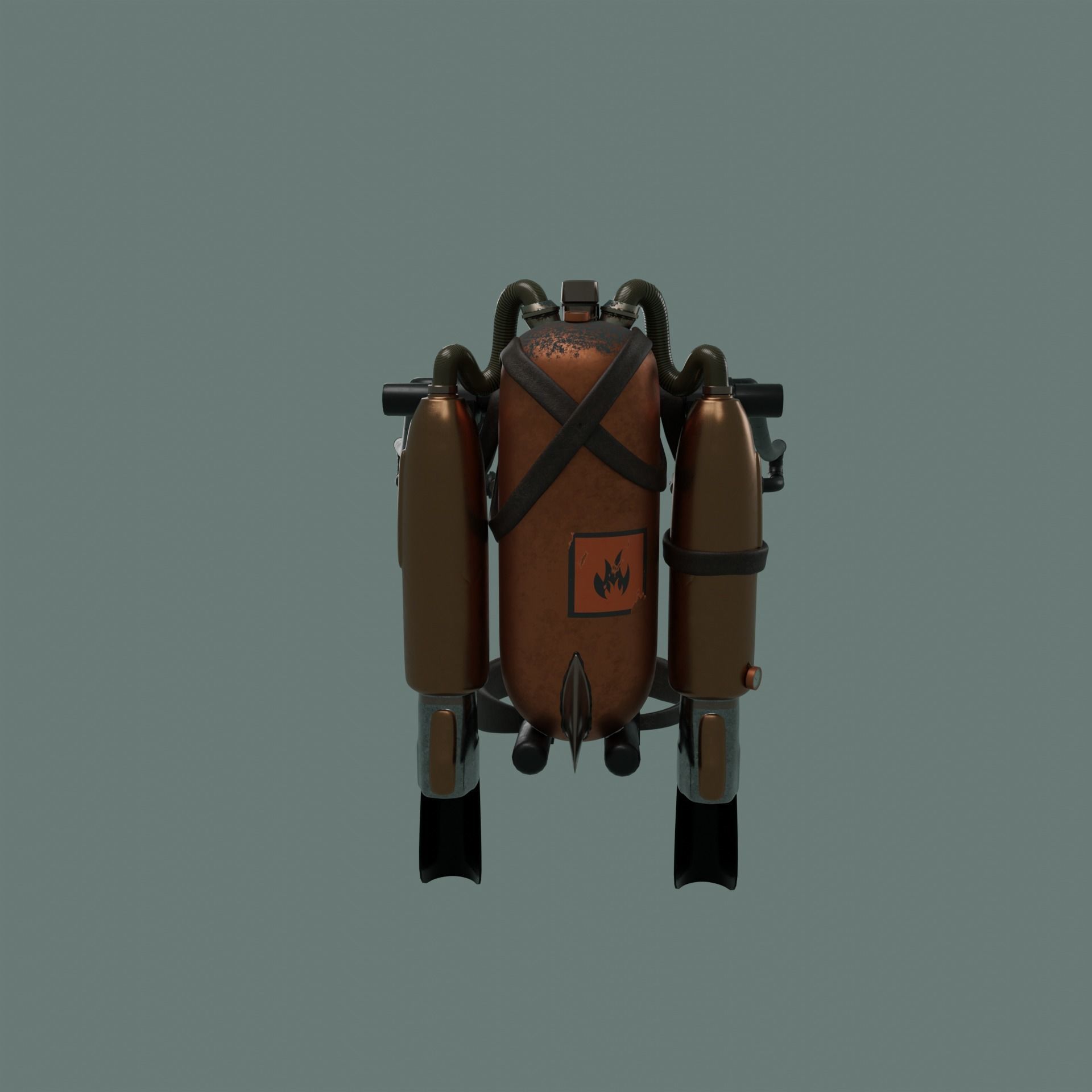Rigged-jetpack 3D model rigged | CGTrader