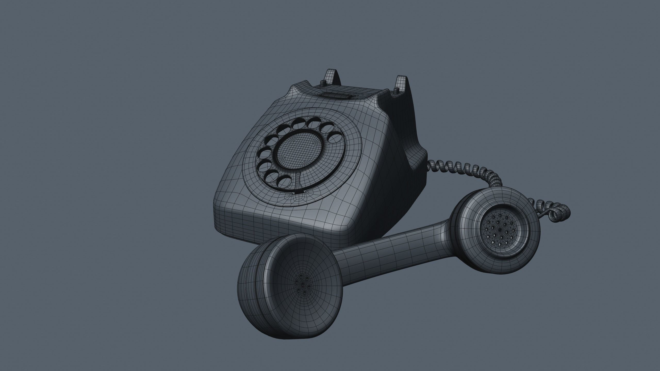 Retro Rotary Red Telephone - 3D Model 3D model | CGTrader