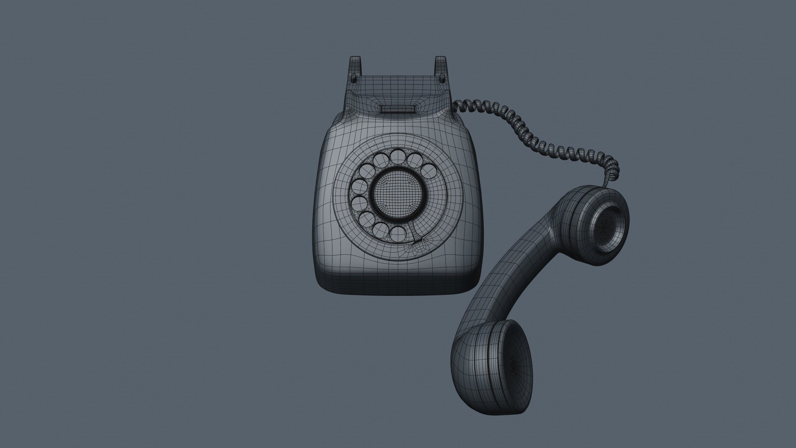 Retro Rotary Red Telephone - 3D Model 3D model | CGTrader