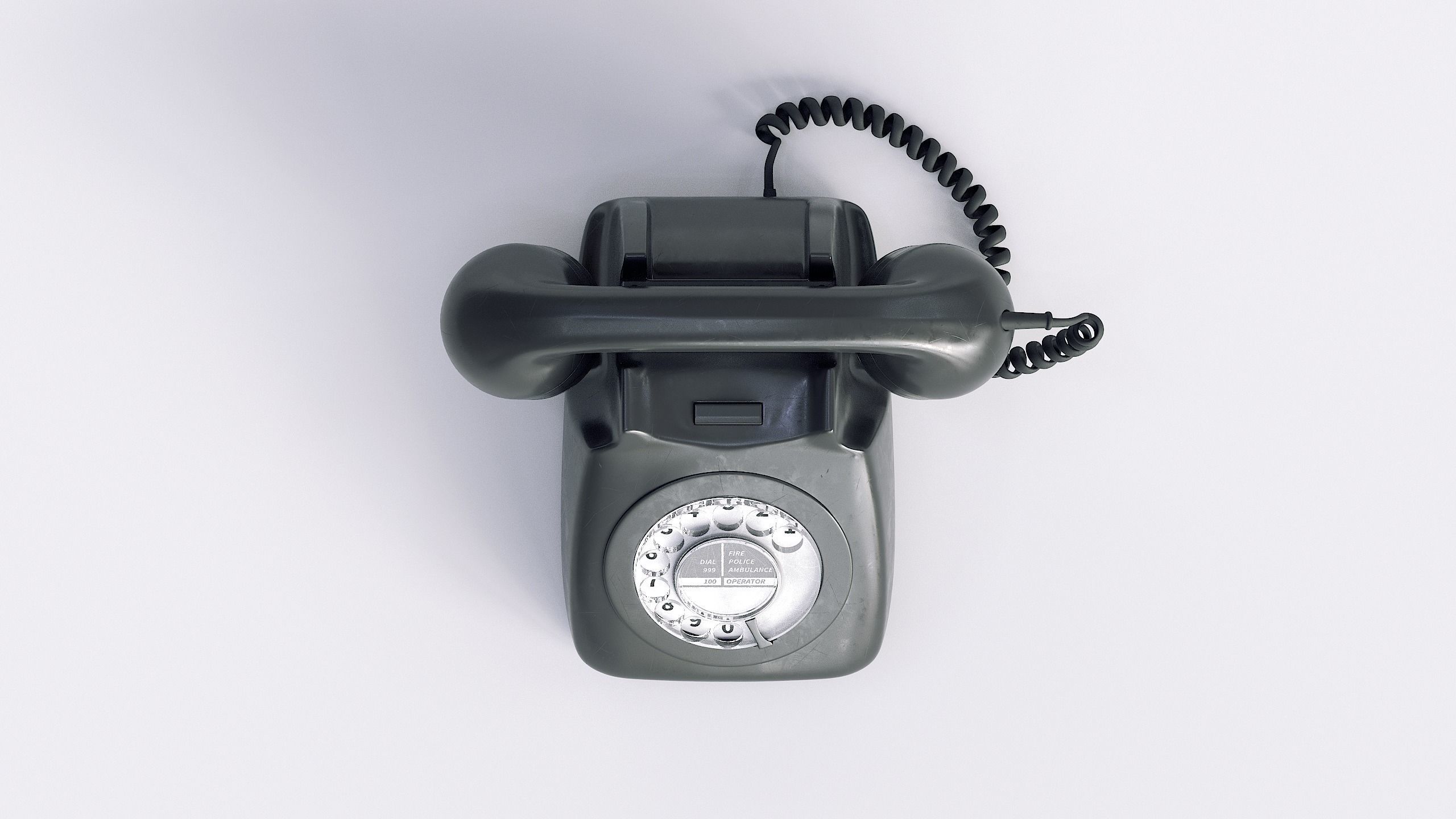 Retro Rotary Red Telephone - 3D Model 3D model | CGTrader