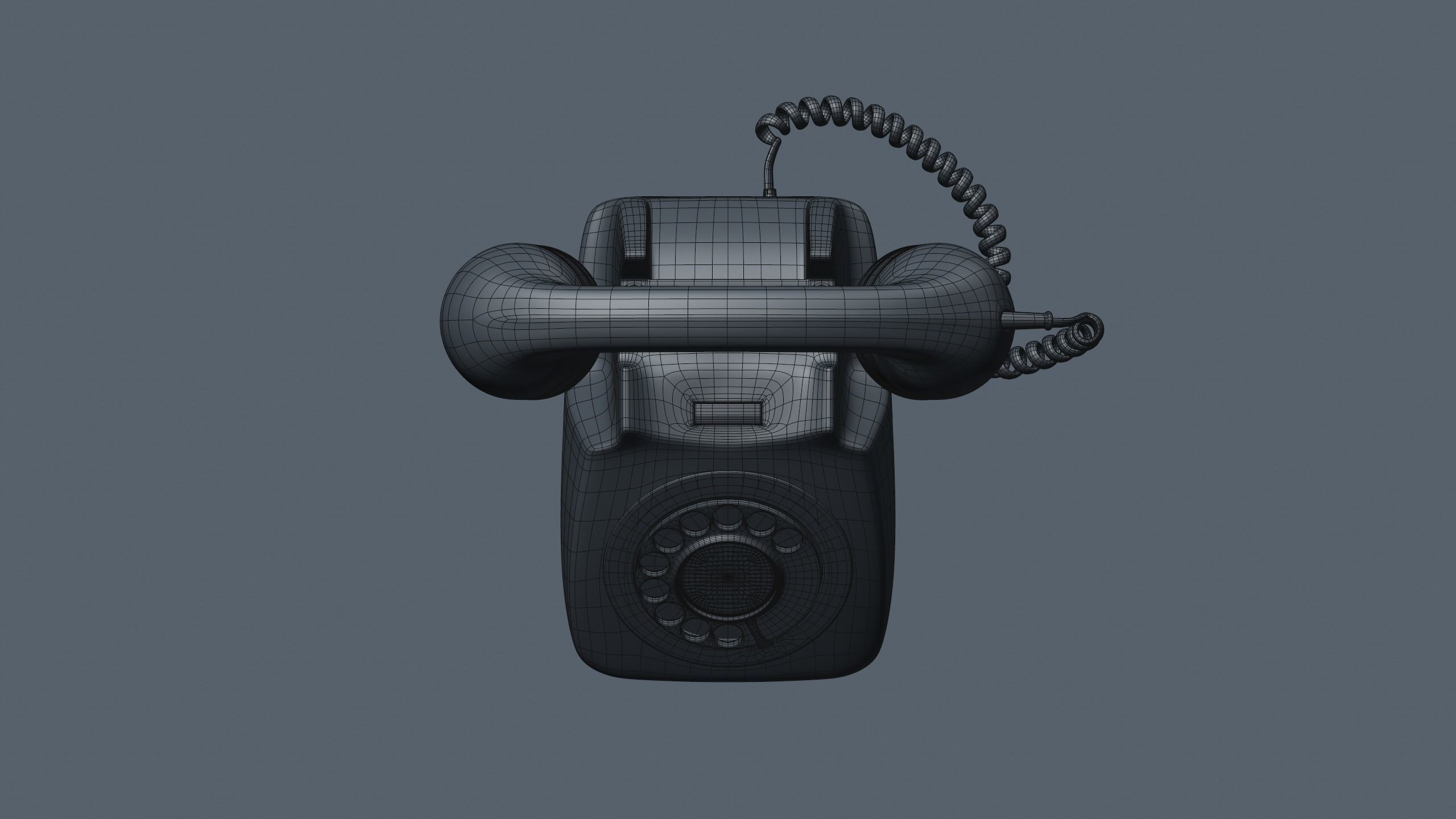 Retro Rotary Red Telephone - 3D Model 3D model | CGTrader