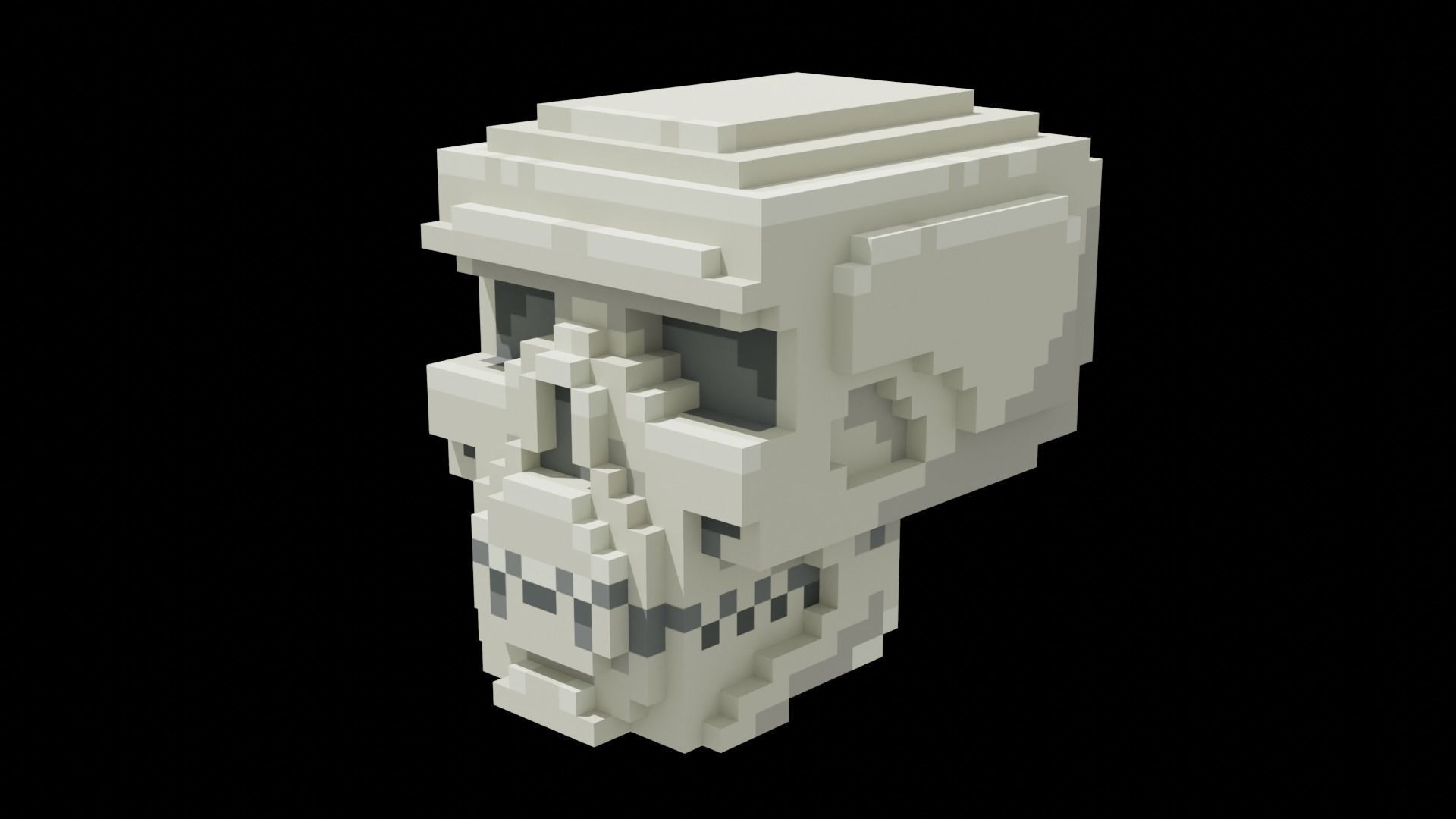 3D model Voxel Human Skull VR / AR / low-poly | CGTrader