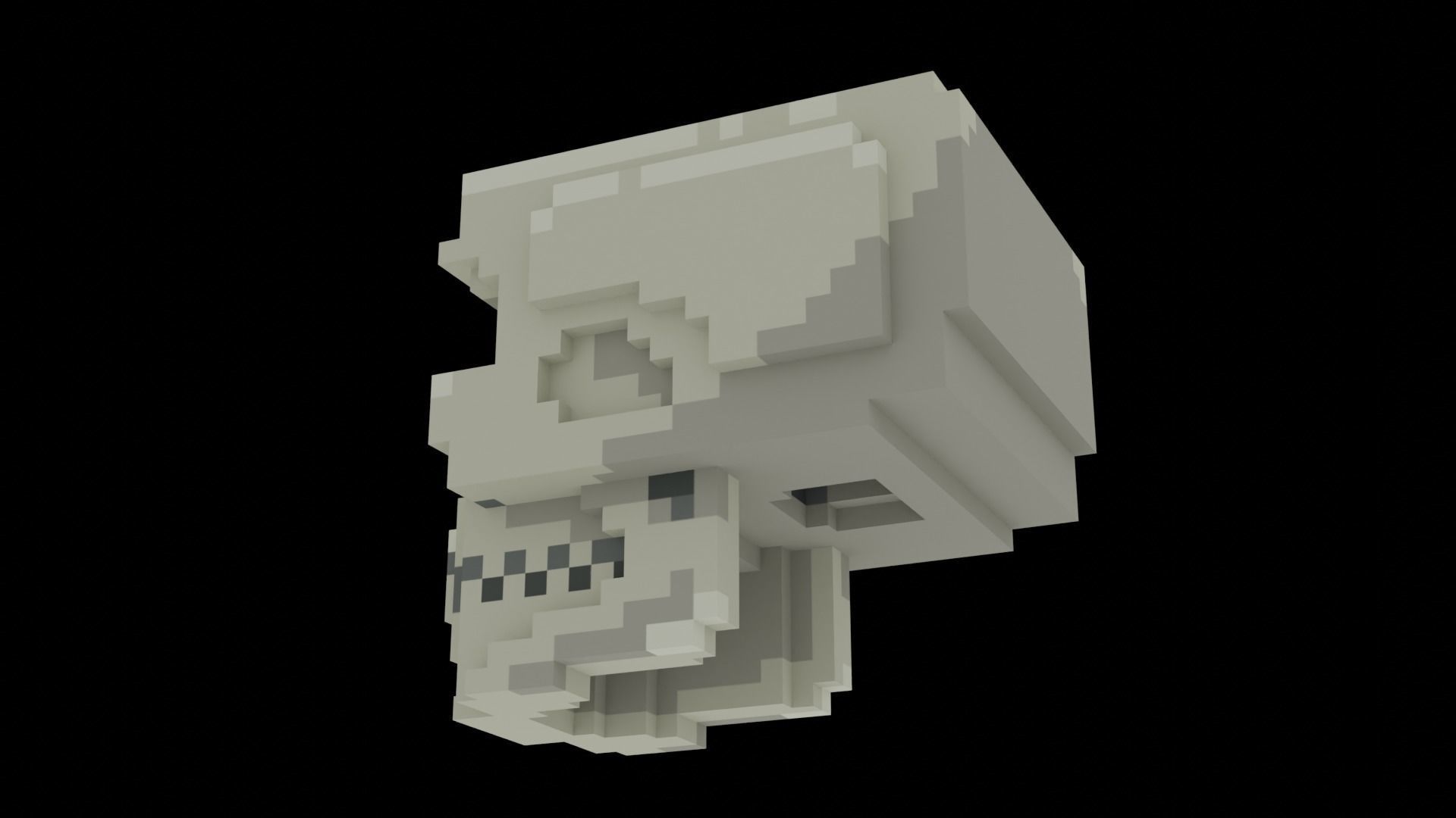 3D model Voxel Human Skull VR / AR / low-poly | CGTrader