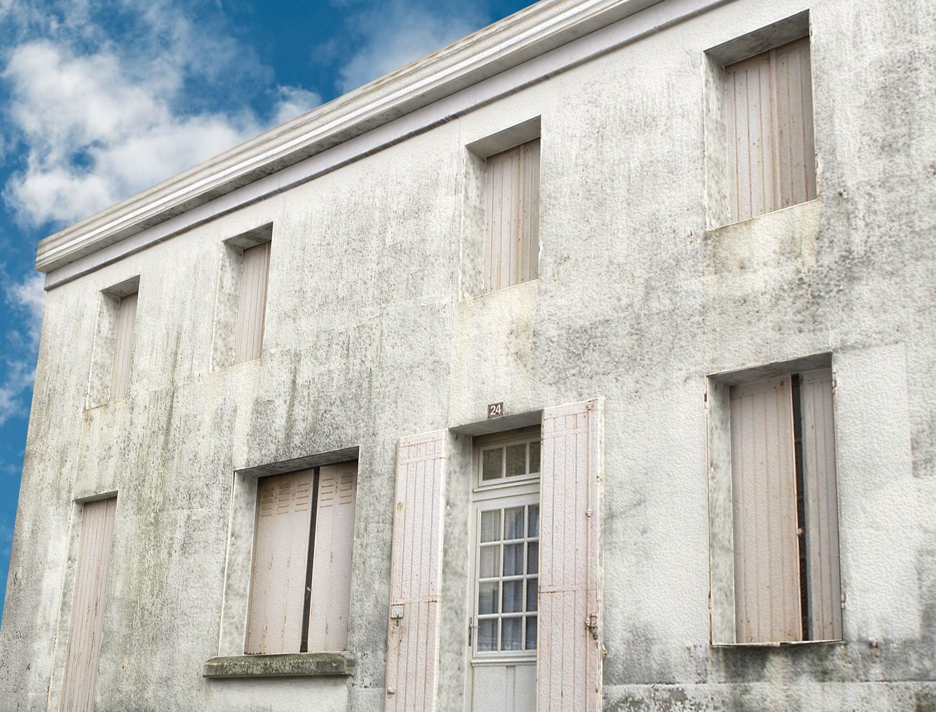 Old House - Building Realistic Asset free VR / AR / low-poly 3D model ...