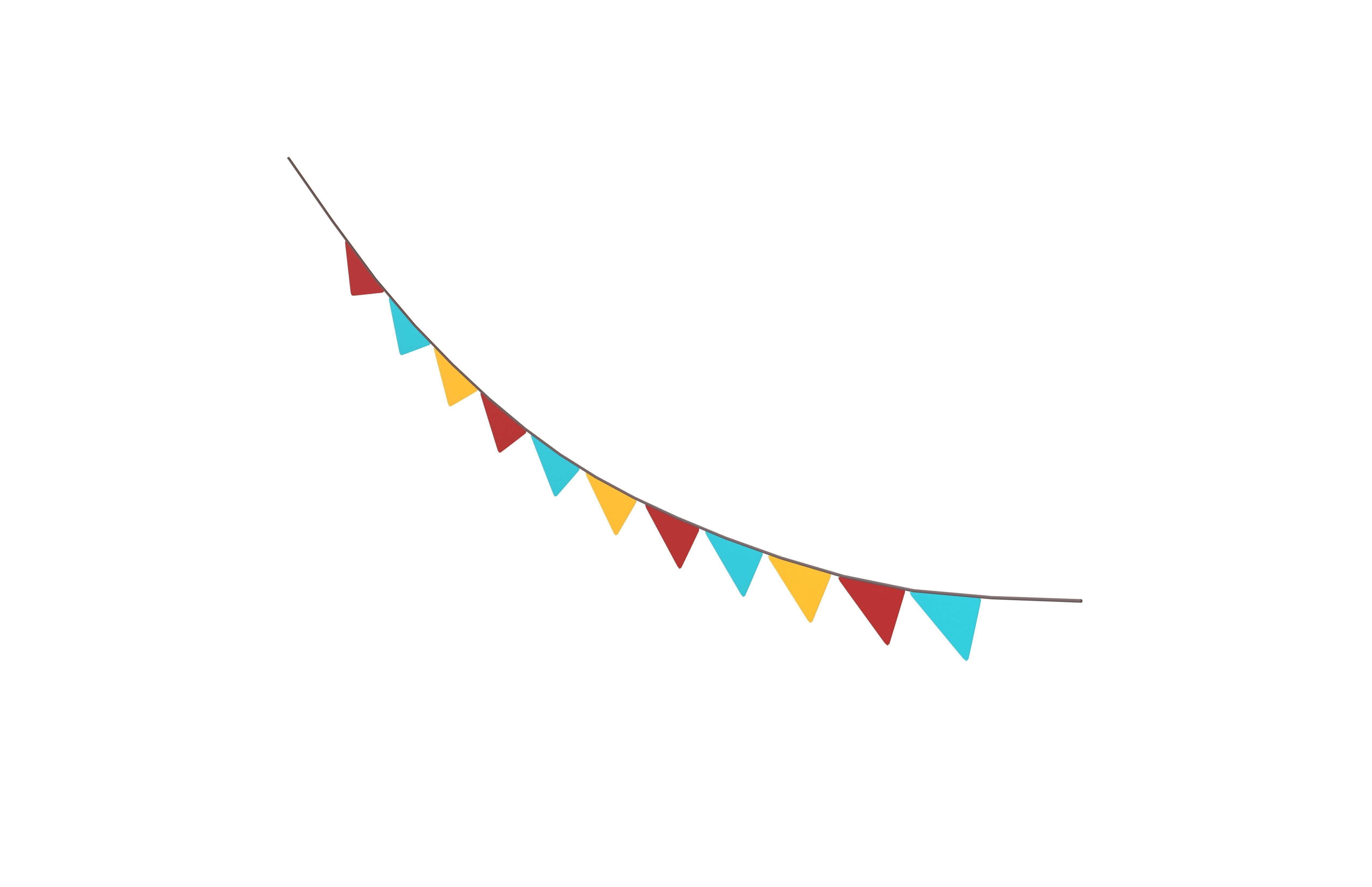 3D model Carnival Garland V1 002 VR / AR / low-poly | CGTrader