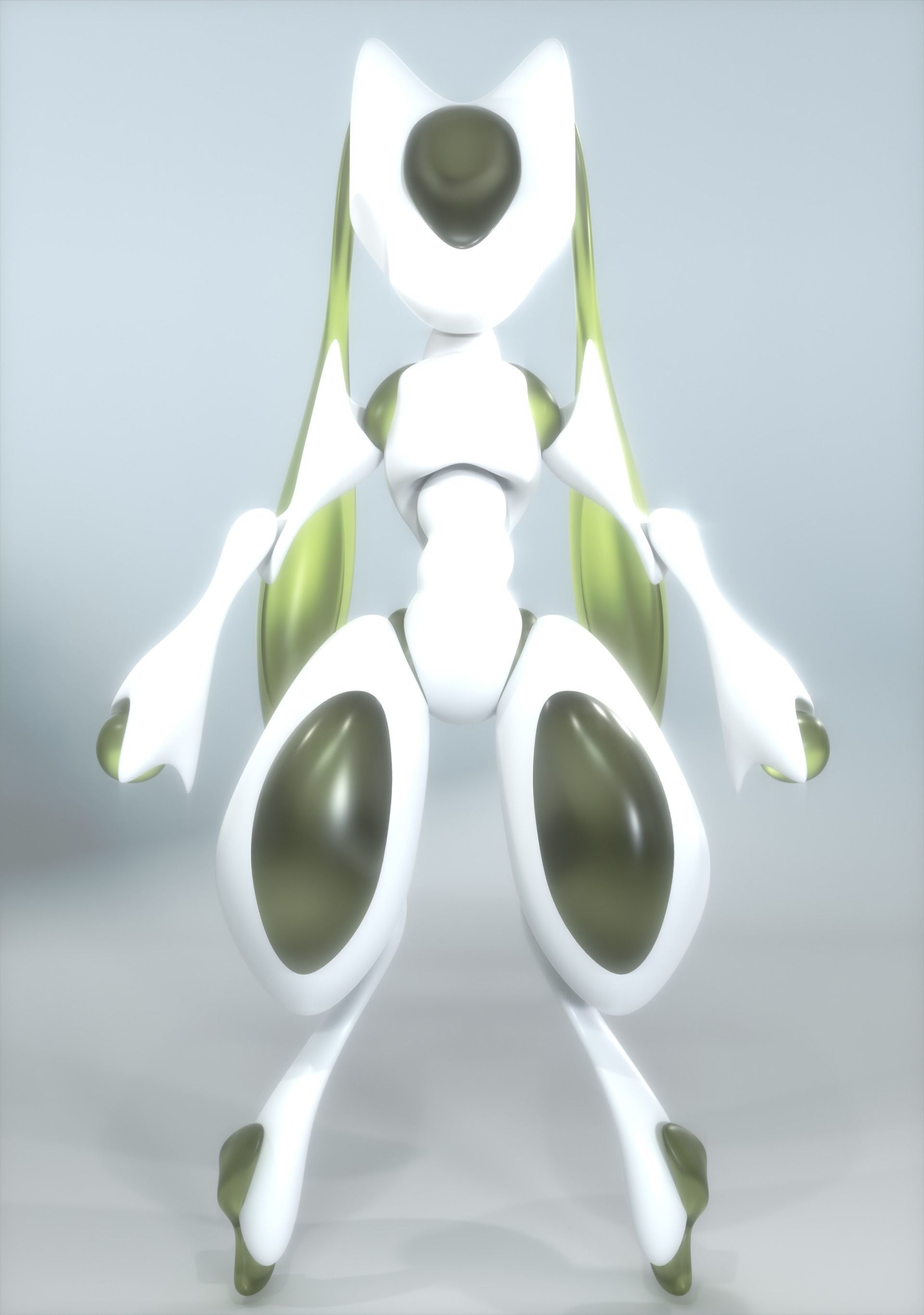 3D model Cute Fantasy Doll Character Cyber Aesthetic Y2K grunge ...