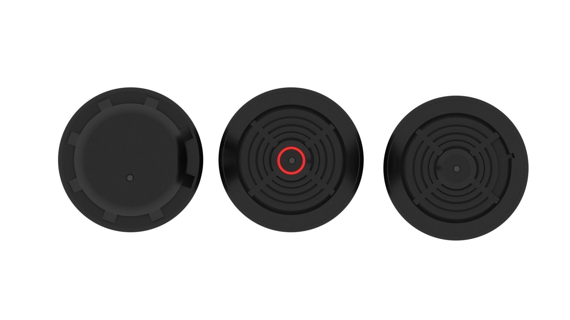 Black Smoke Detectors 3D model | CGTrader