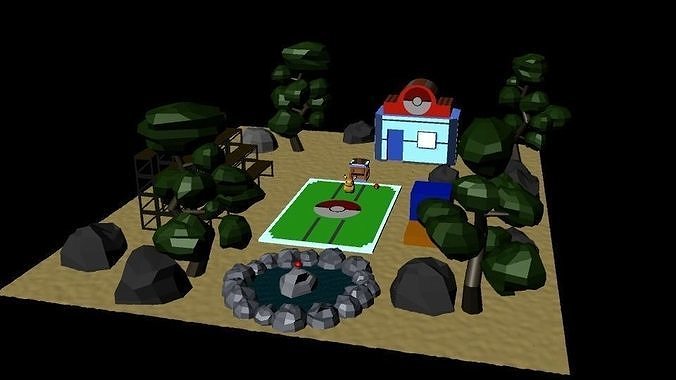 3D model Pokemon stage VR / AR / low-poly | CGTrader