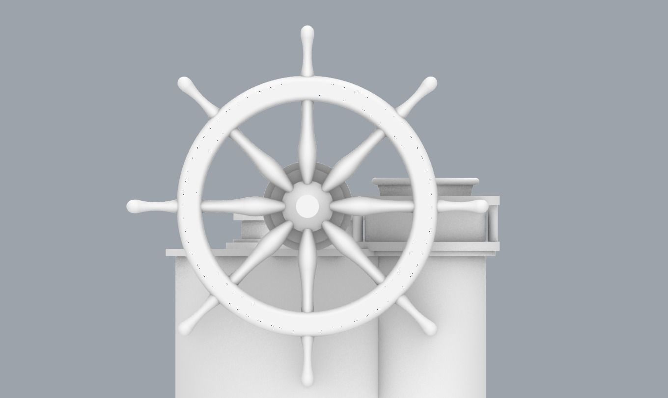 3D model Helm with Ships Wheel VR / AR / low-poly | CGTrader