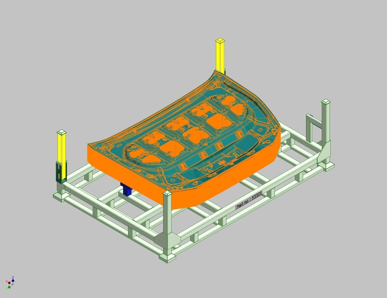 26355-Hood Inner pallet 3D model | CGTrader