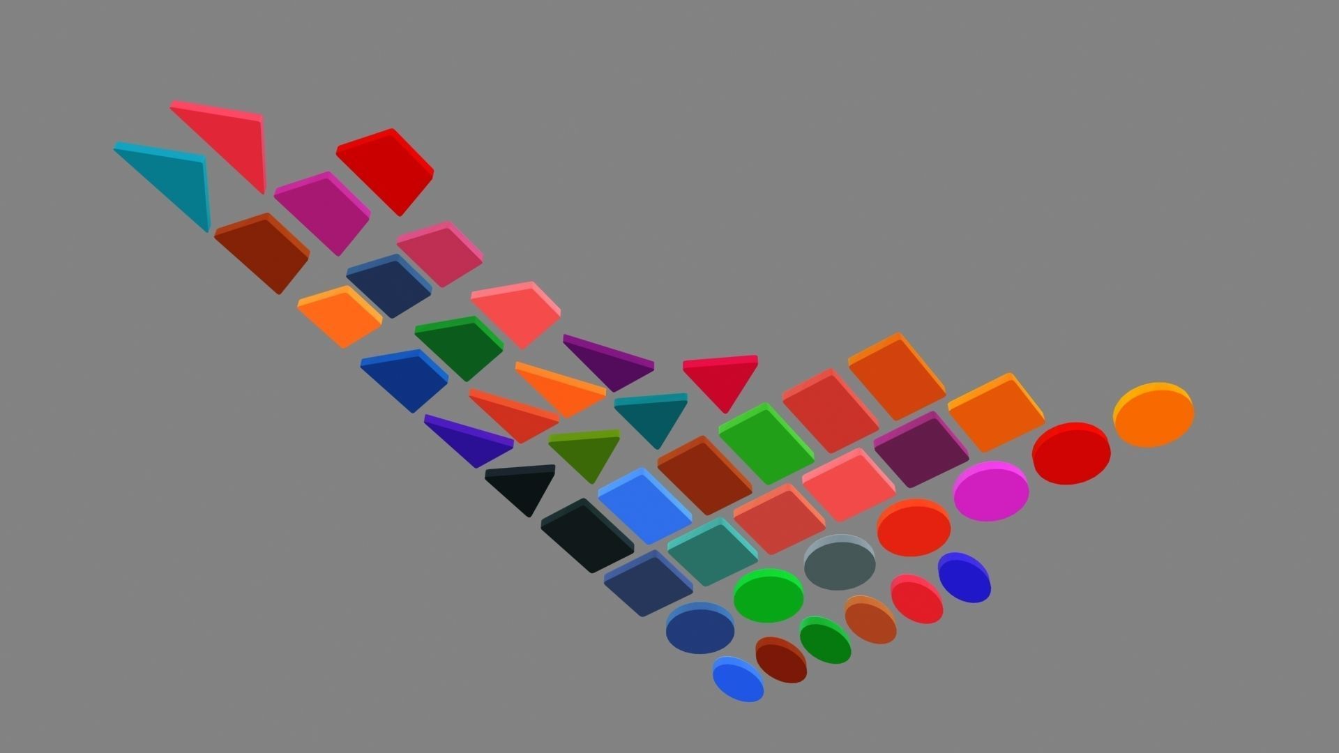 3D model A bunch of colorful building blocks VR / AR / low-poly | CGTrader