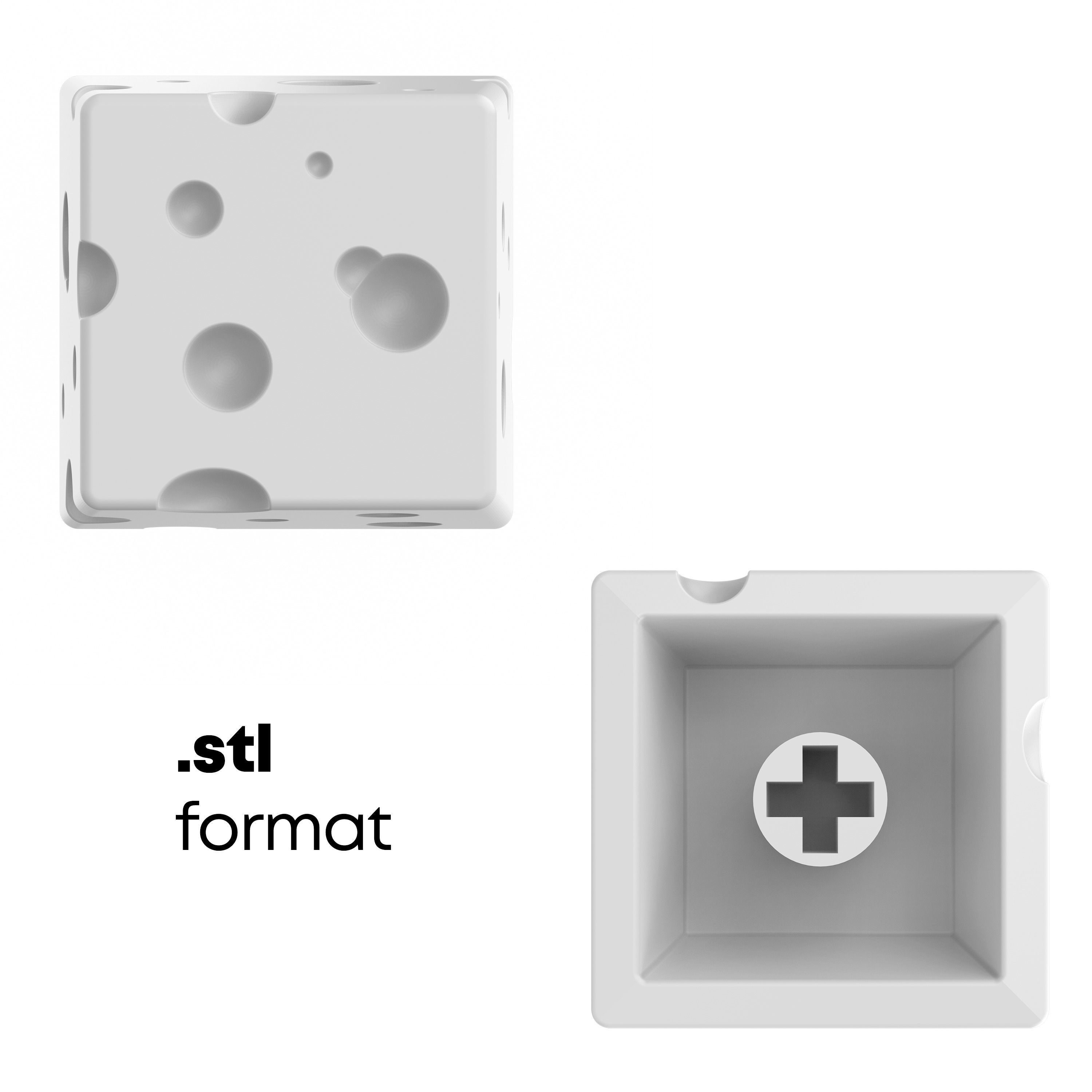 Cheese keycap for mechanical keyboard 3D model 3D printable | CGTrader