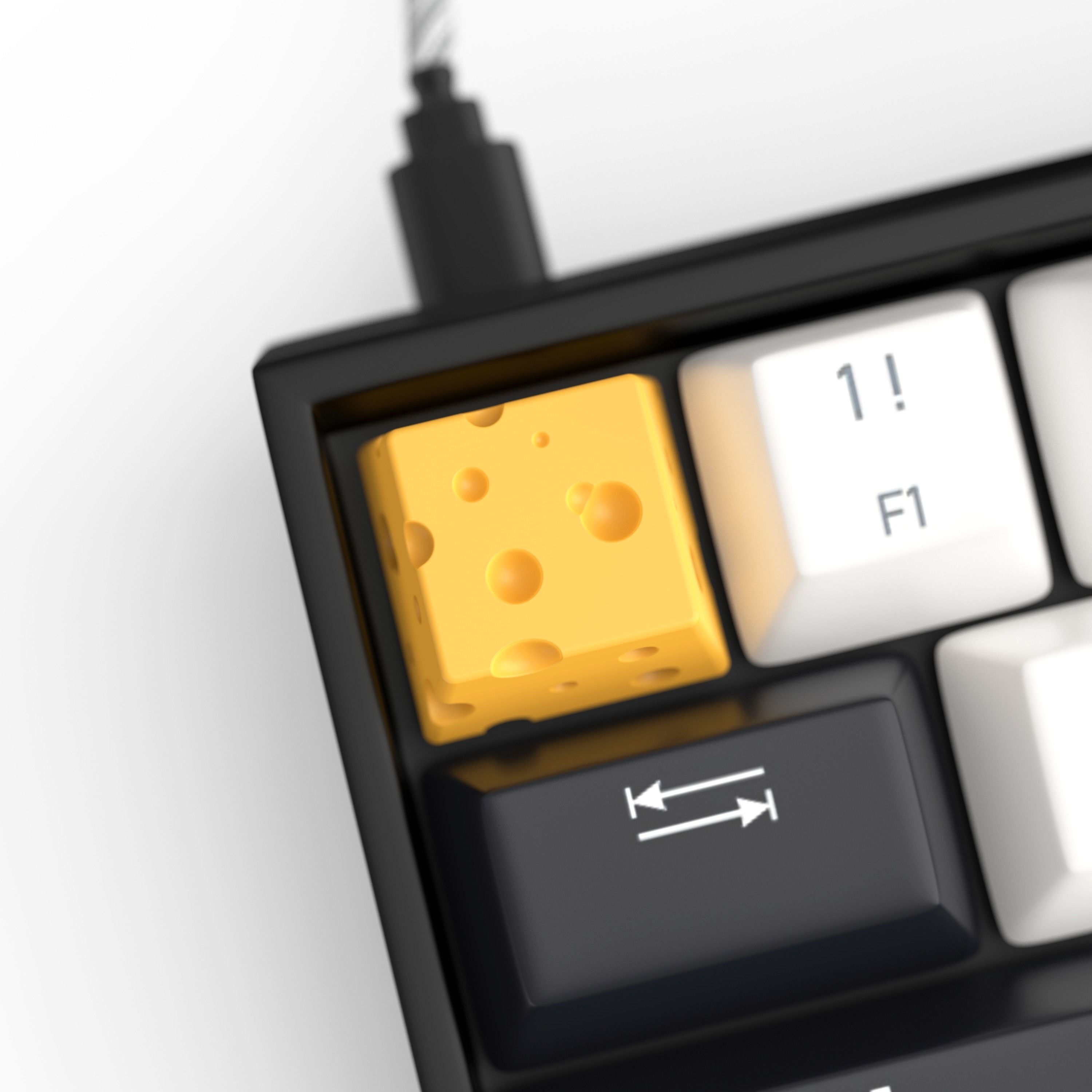 Cheese keycap for mechanical keyboard 3D model 3D printable | CGTrader
