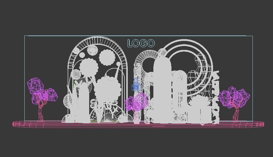 Art Exhibition Window display 3D model | CGTrader