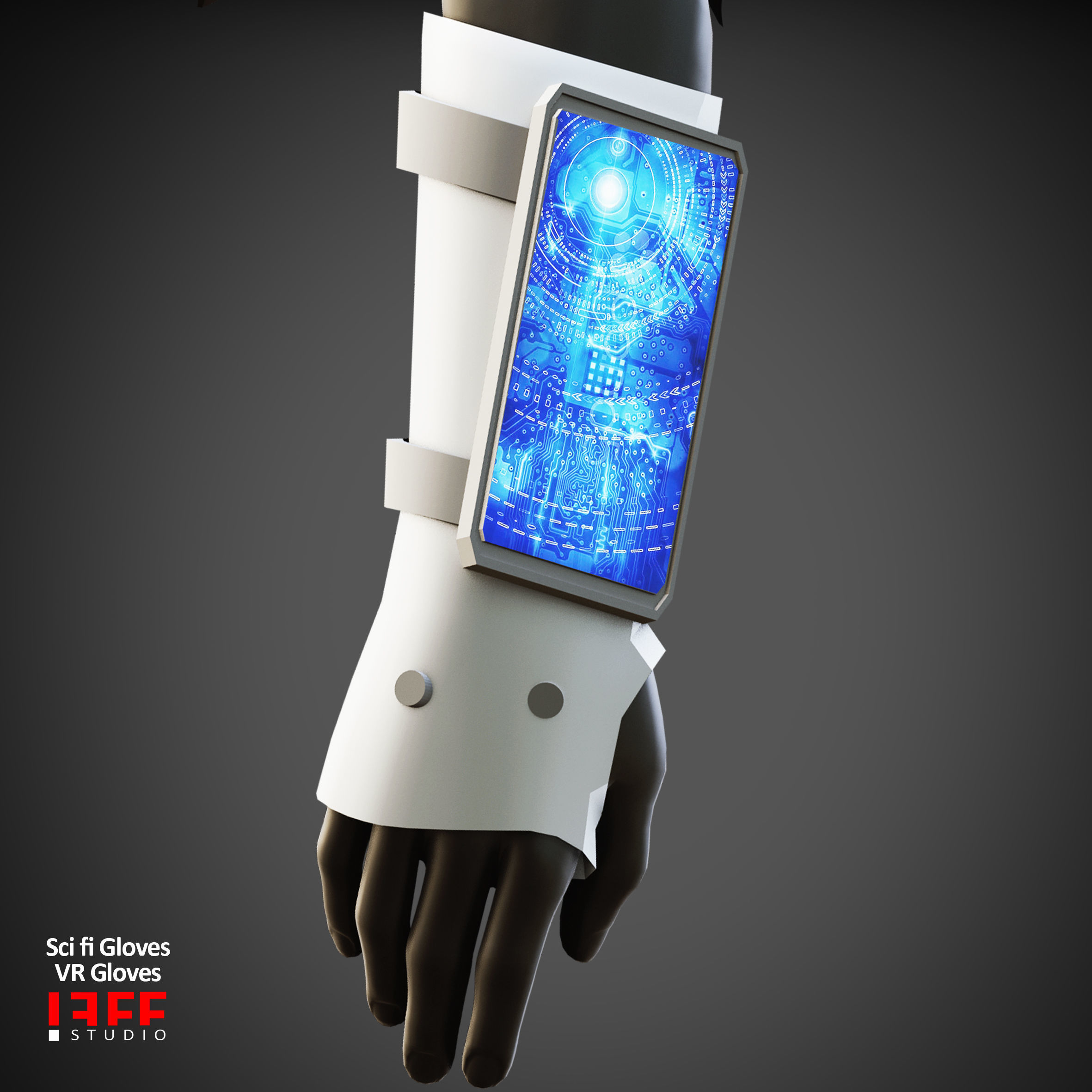 3D model 13 VR CLOVES SCI FI GLOVES MODELS VOL 21 VR / AR / low-poly ...