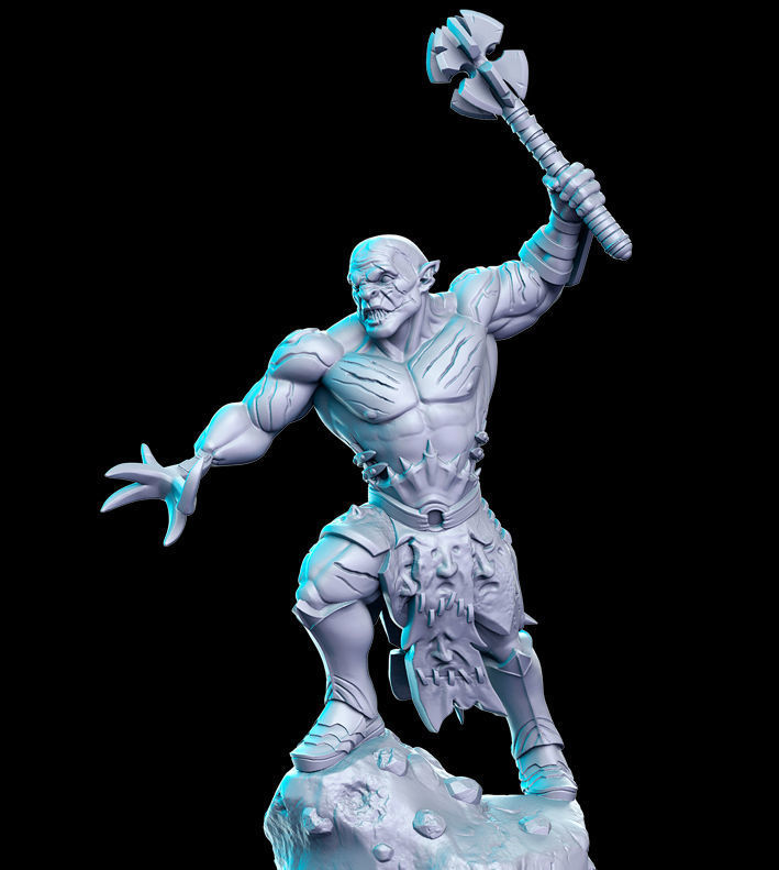 Azog The Hobbit The Lord of the Rings LOTR 32mm Pre-supported 3D model ...