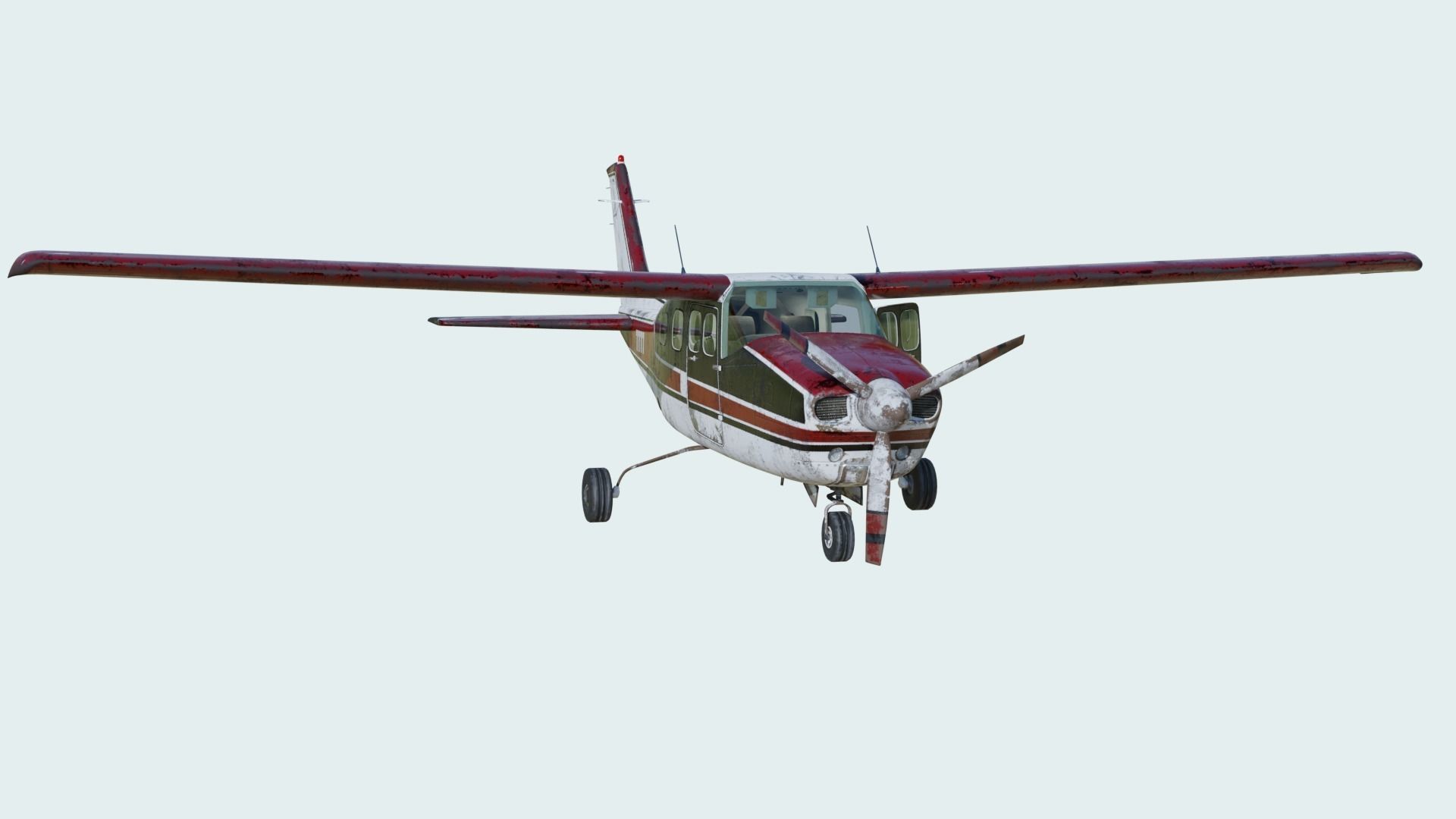 3D model 3D Old Cessna 210 model VR / AR / low-poly | CGTrader