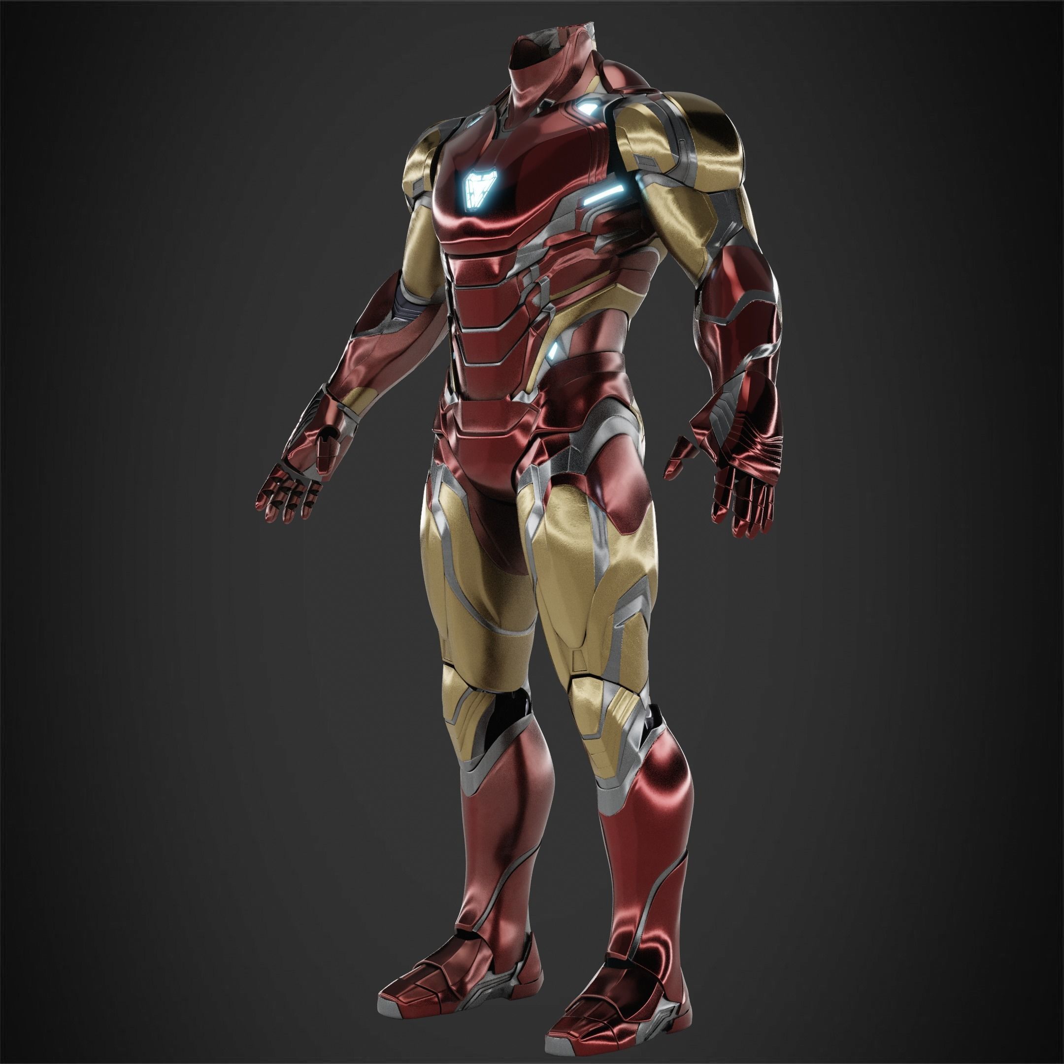 Iron Man Mark 85 Armor for Cosplay 3D model 3D printable | CGTrader