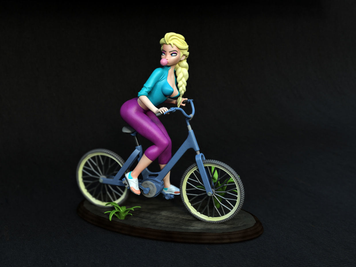 elsa bike 3D model 3D printable | CGTrader