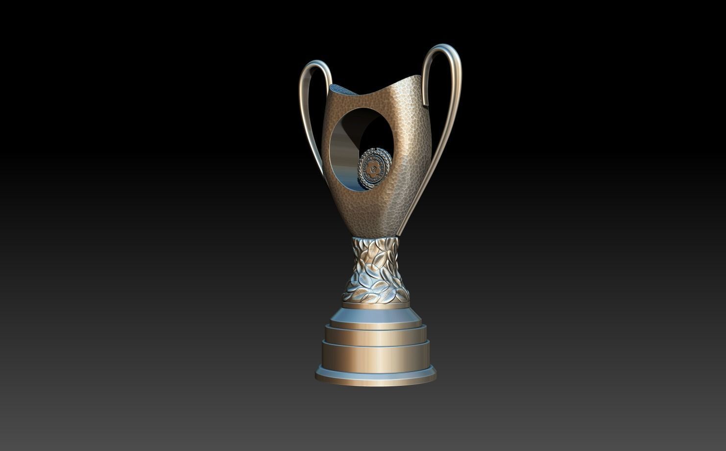 Greek Soccer Trophy - Exquisite 3d replica 3D model 3D printable | CGTrader