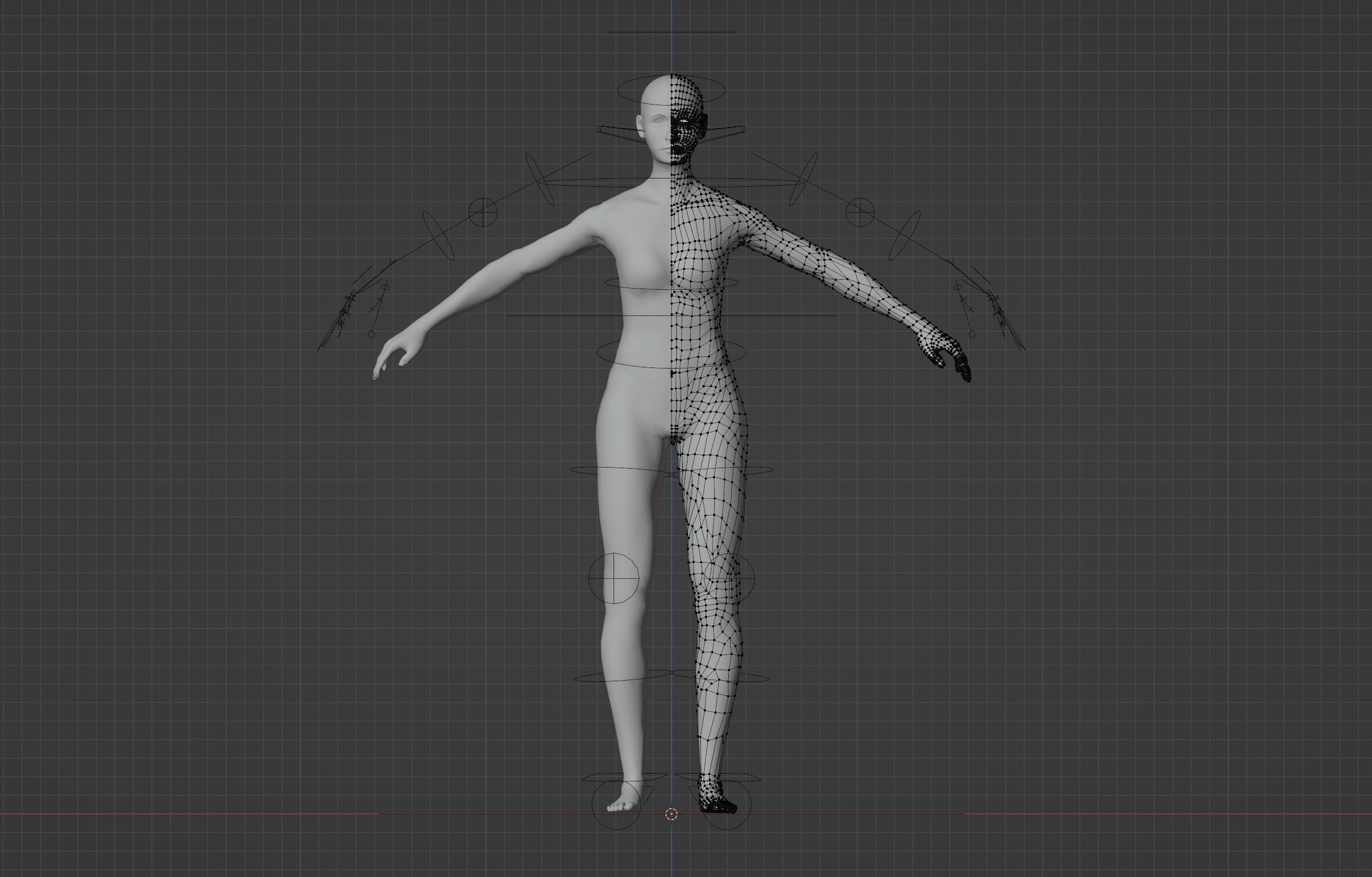 3D model Rigged Female Base Mesh VR / AR / low-poly | CGTrader