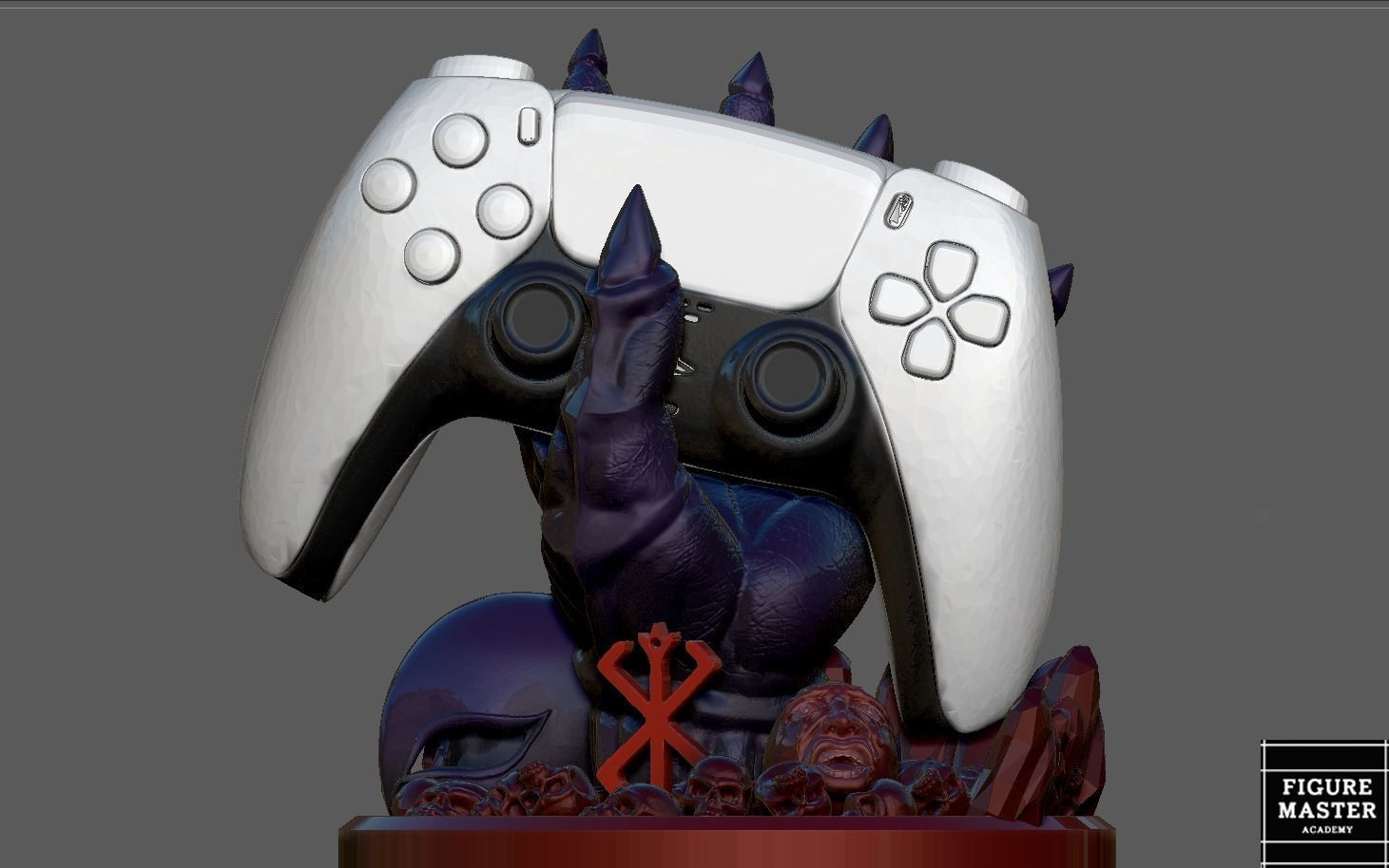 FEMTO HAND BERSERK PS4 PS5 CONTROLLER HOLDER ANIME FANTASY 3D model 3D ...