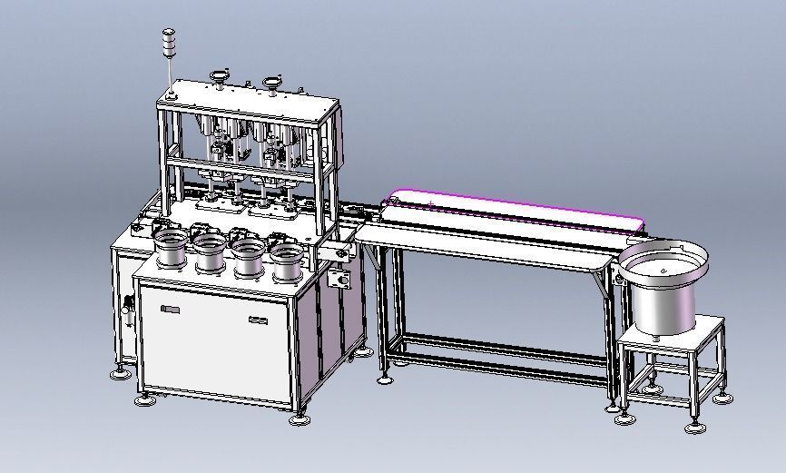 Multiple Spindle Screw Machine 3D model | CGTrader