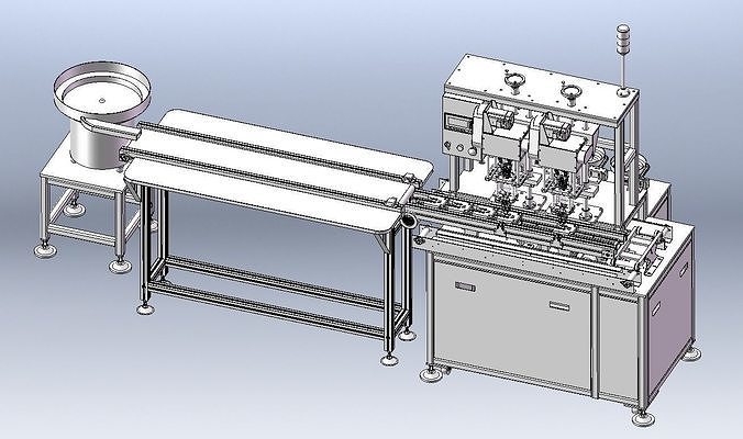 Multiple Spindle Screw Machine 3D model | CGTrader