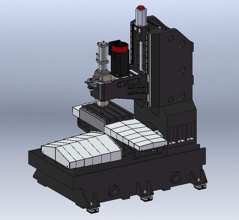 Vertical Milling Machine BT40 3D model | CGTrader
