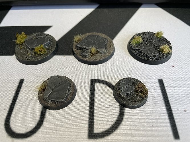 Basing Details Pack 3 - Flat Rocks 3D model 3D printable | CGTrader