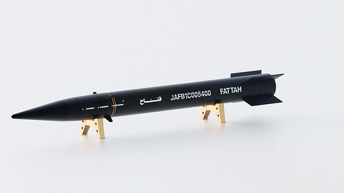 3D model Fattah - Iranian Hypersonic Missile 3D Model VR / AR / low ...