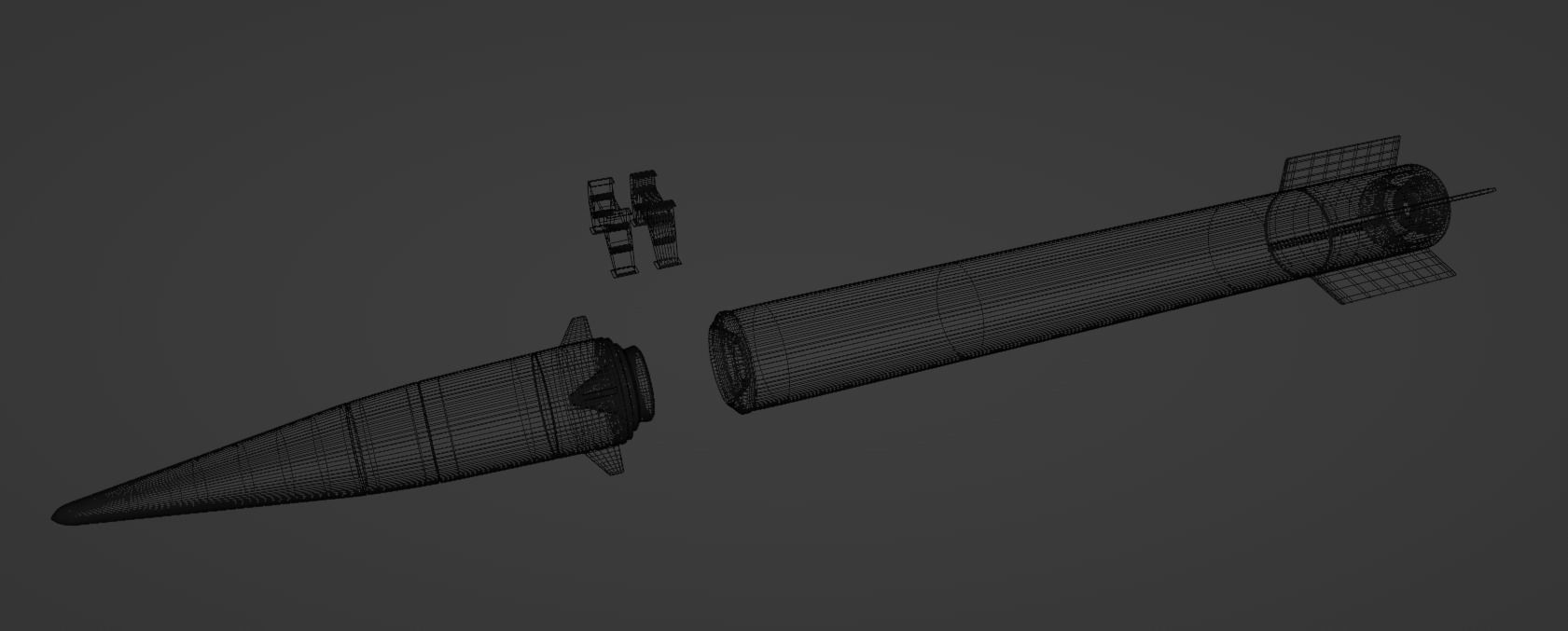 3D model Fattah - Iranian Hypersonic Missile 3D Model VR / AR / low ...