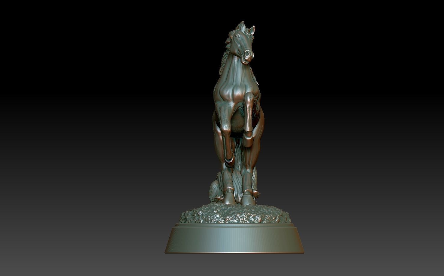 Rearing horse 3D print model 3D model 3D printable | CGTrader