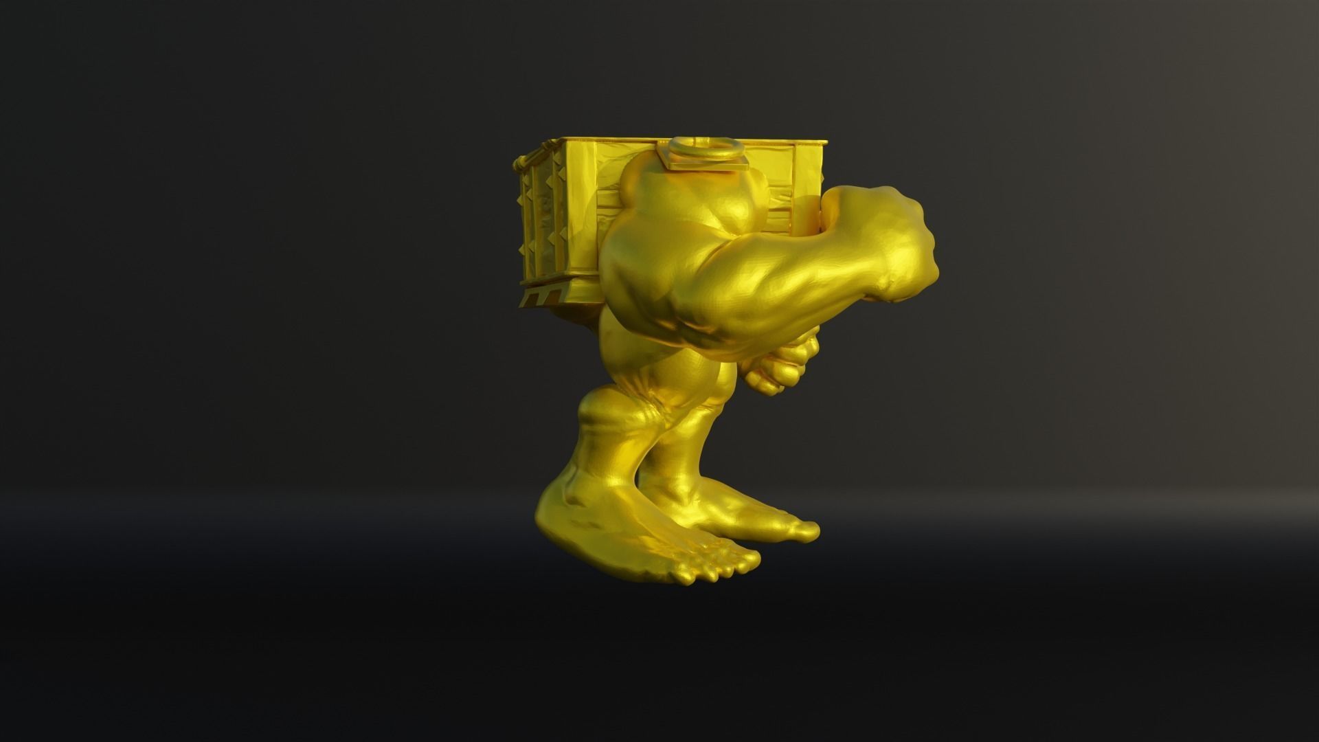 DnD Muscle Man Dice Box Pattern 3D 3D model 3D printable | CGTrader