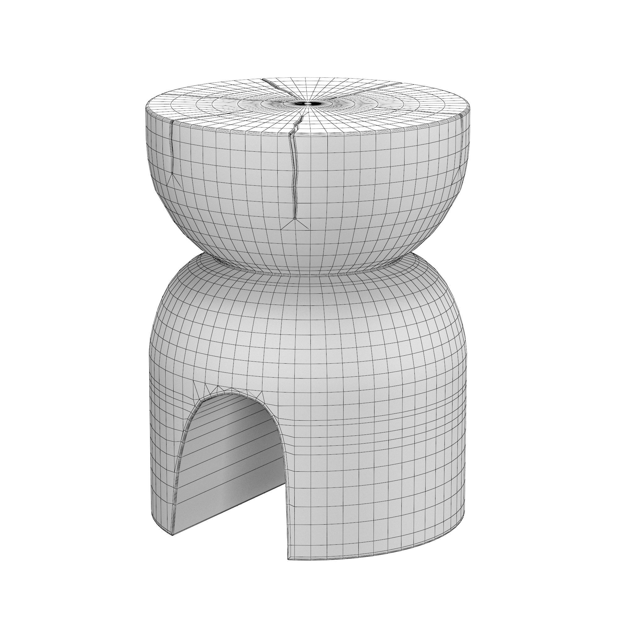 Anders Timber Stool 3D model | CGTrader